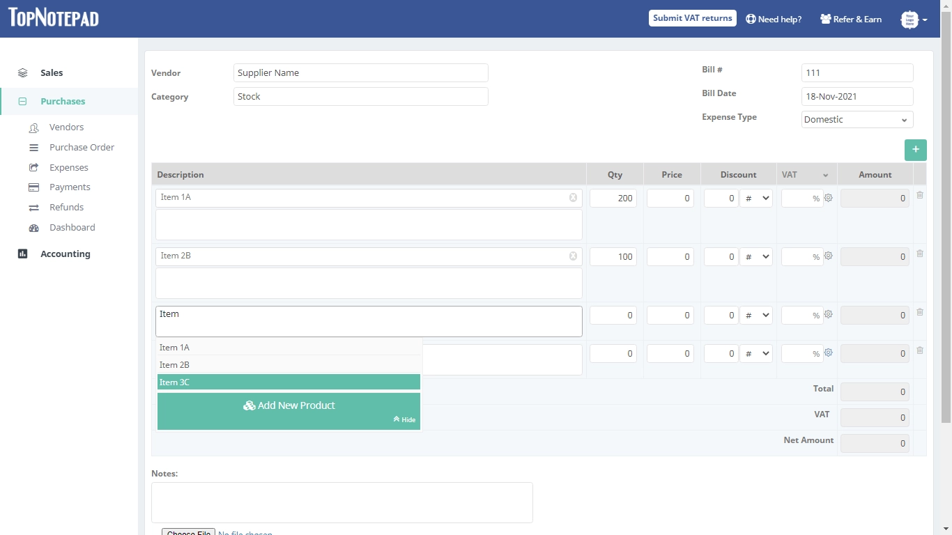 Steps to set-up available units tracking for multiple products