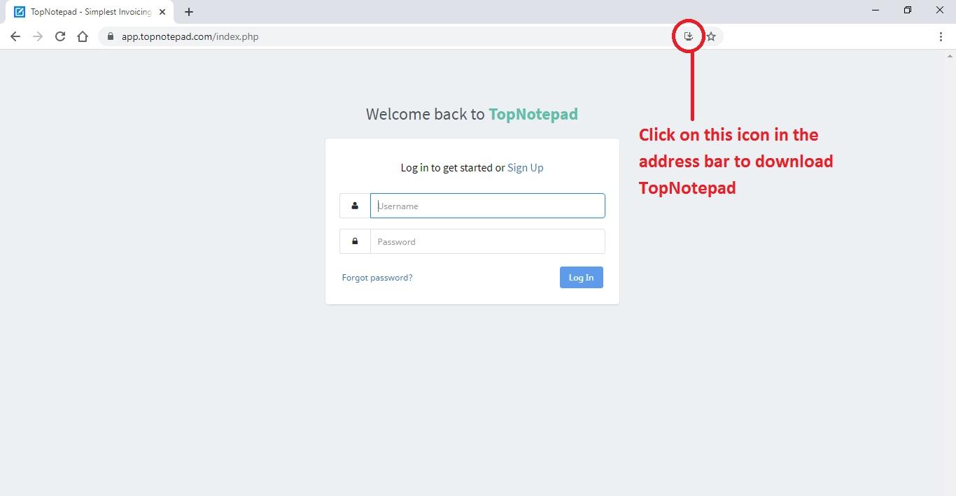 Download TopNotepad App to your Windows Device