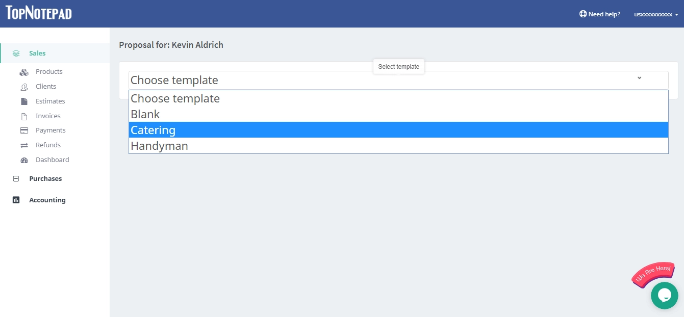 Steps to create proposal