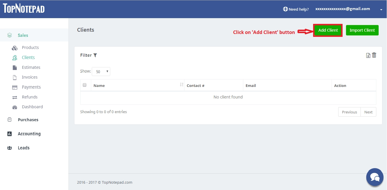 Steps to add a new client