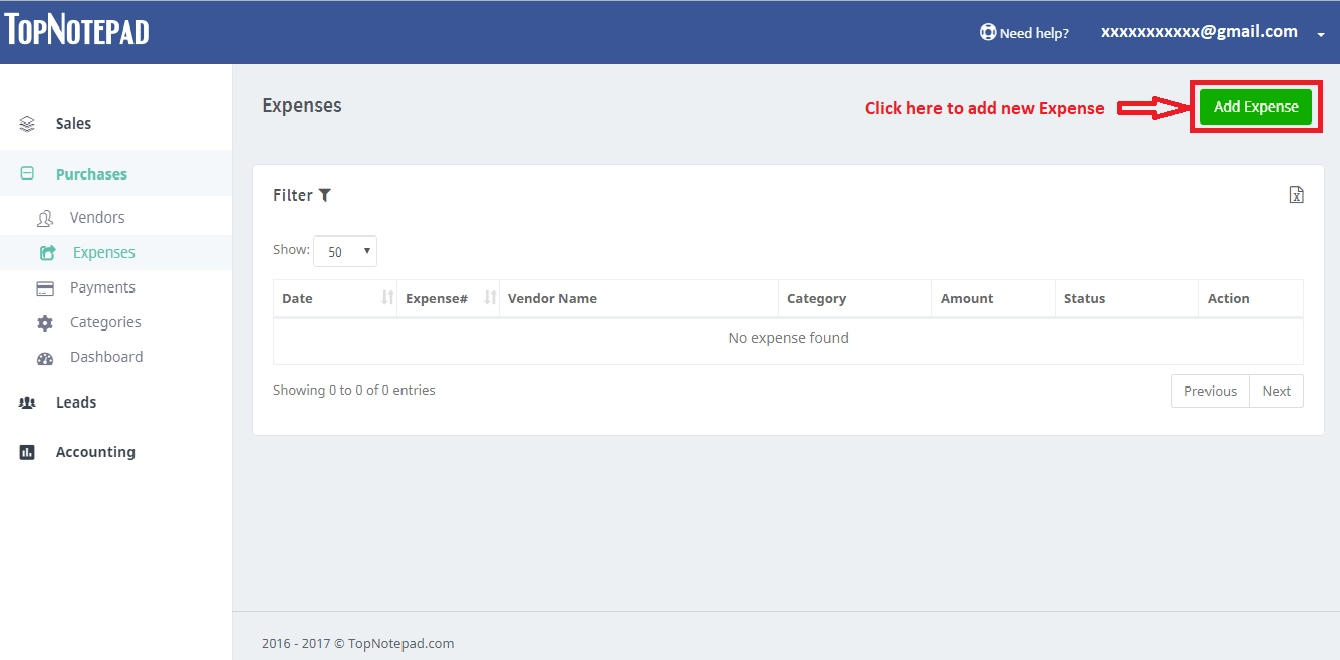 Steps to log a purchase bill