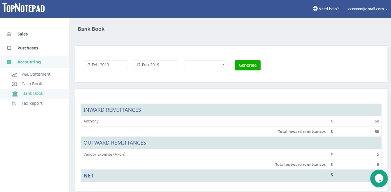 Steps to track Bank Book