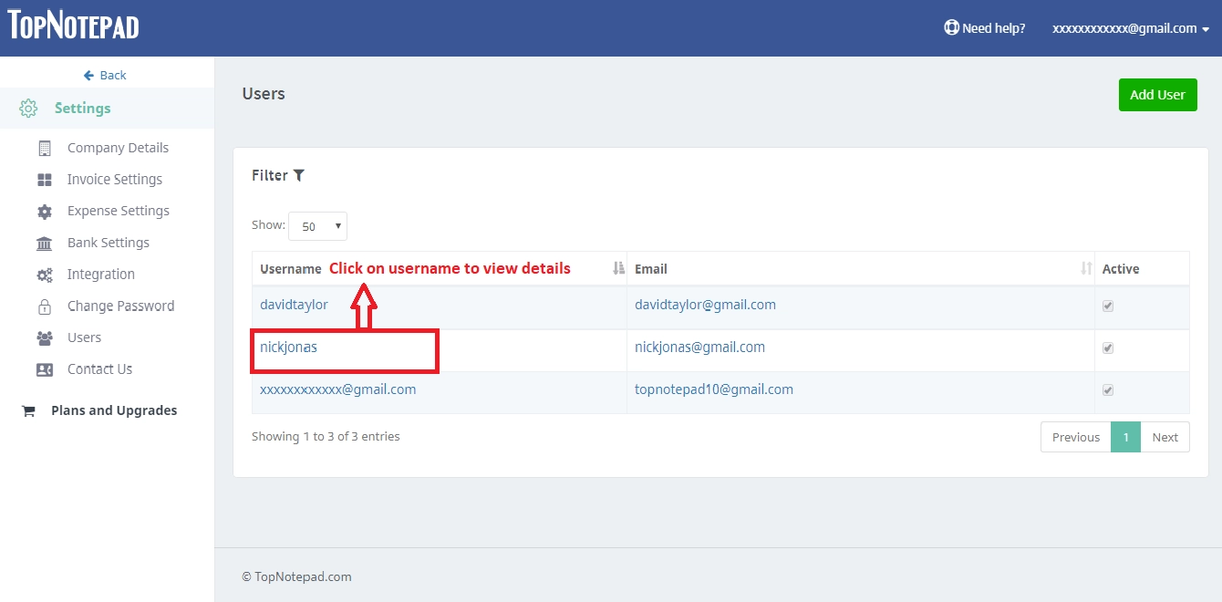Steps to add new user