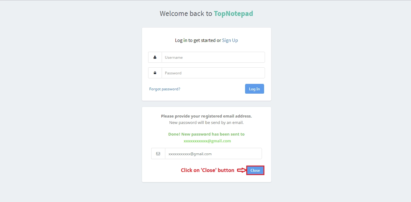 Steps to retrieve password