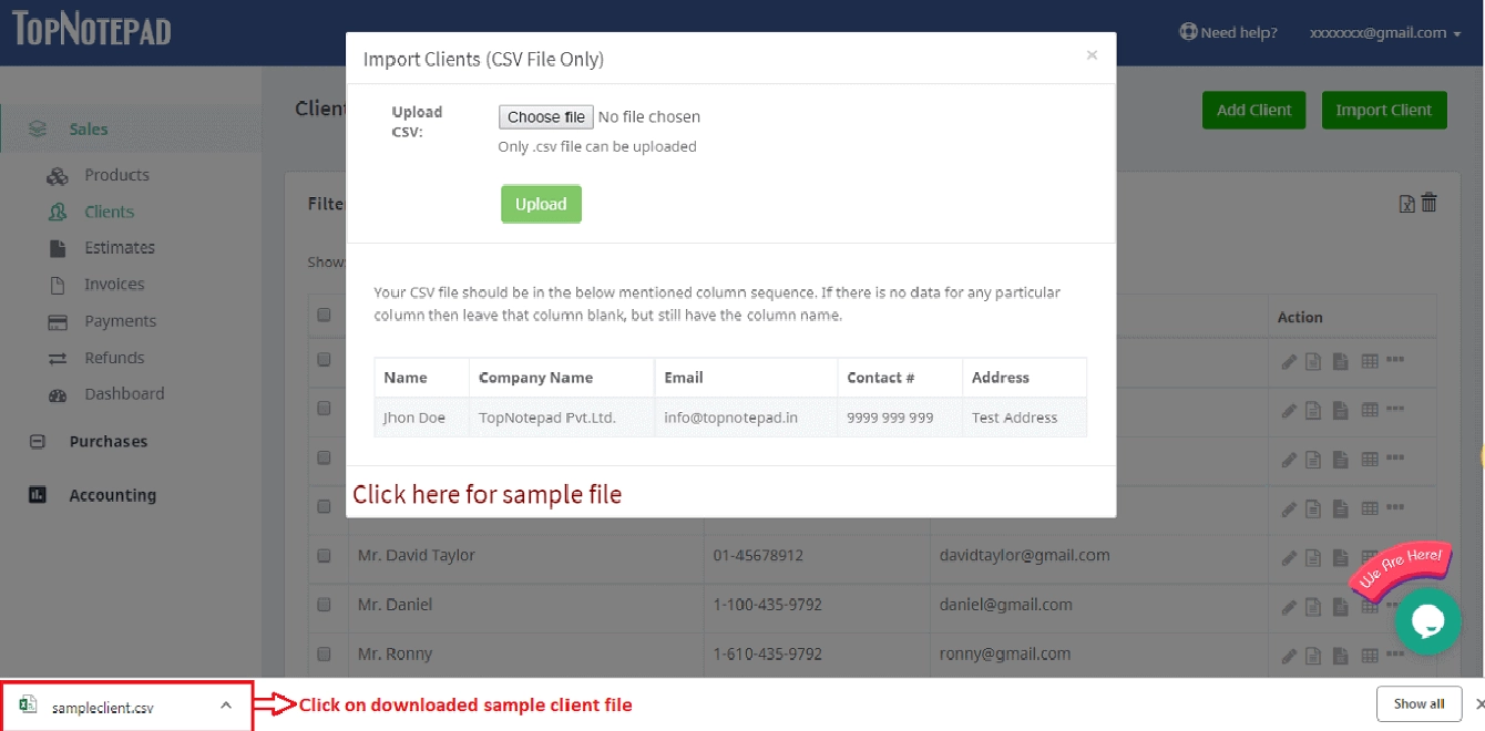 Steps to Import Client Data